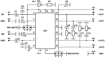 Tda8563q схема включения
